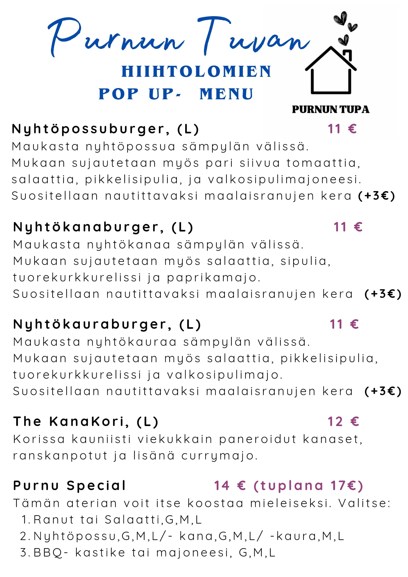 Ravintola - Hiihtokeskus Purnu